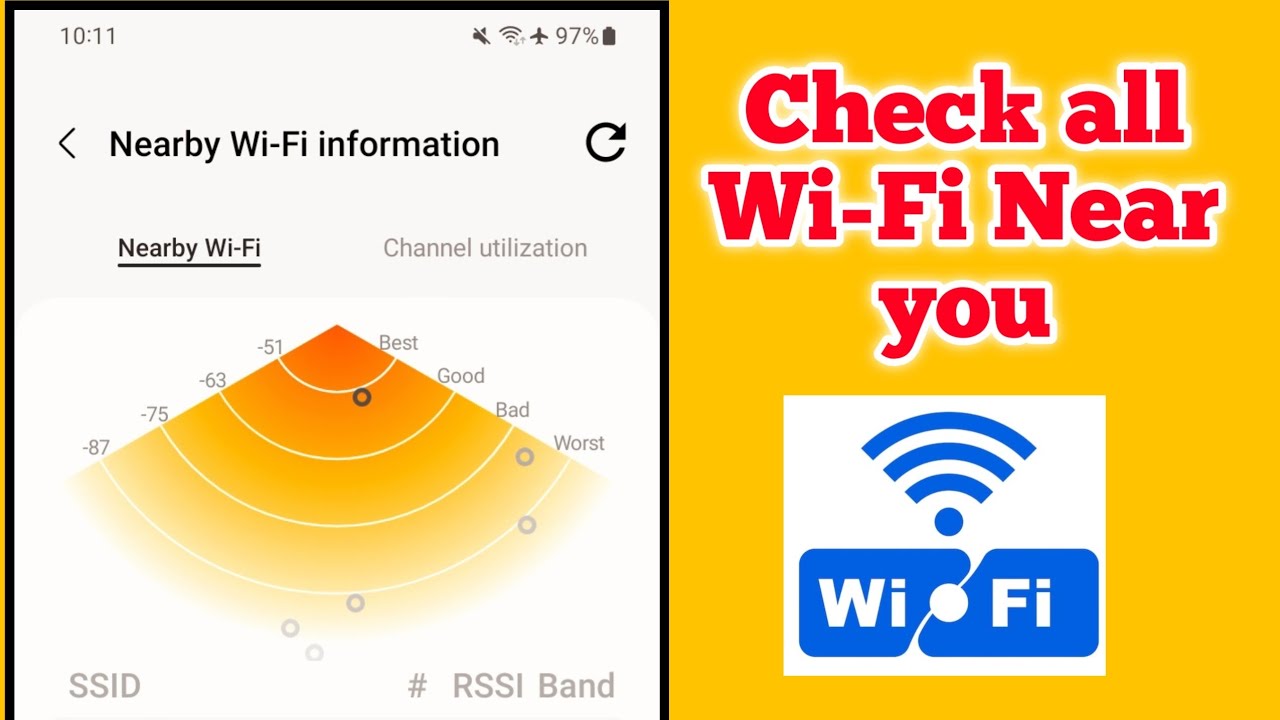 Check all WiFi Signal around you using Phone - YouTube