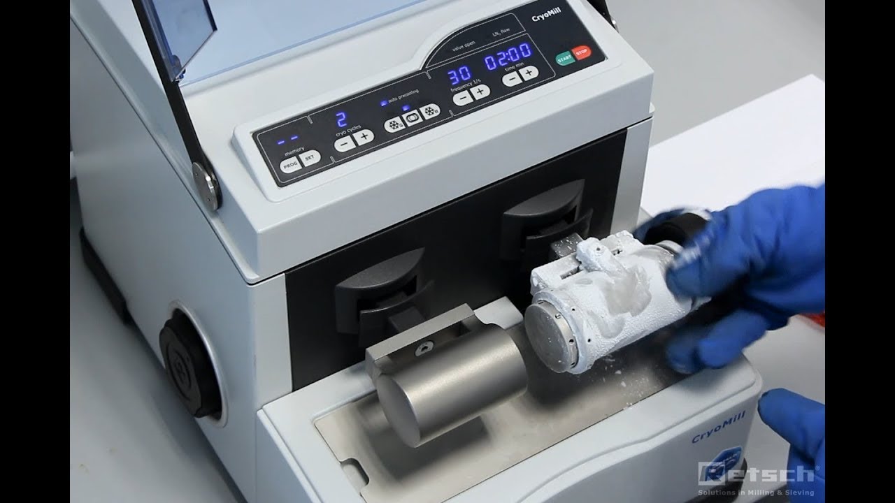 Retsch CryoMill – 球磨機操作及應用介紹 - YouTube