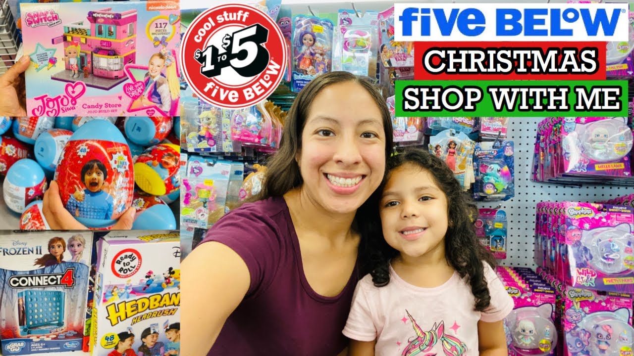 FIVE BELOW CHRISTMAS SHOPPING | GIFT IDEAS FOR KIDS - YouTube