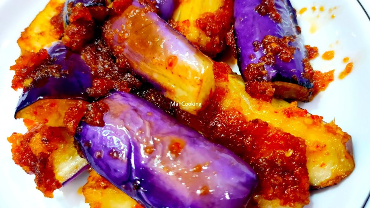 TERUNG BALADO Terung berlada pedas - Chili Eggplant - YouTube