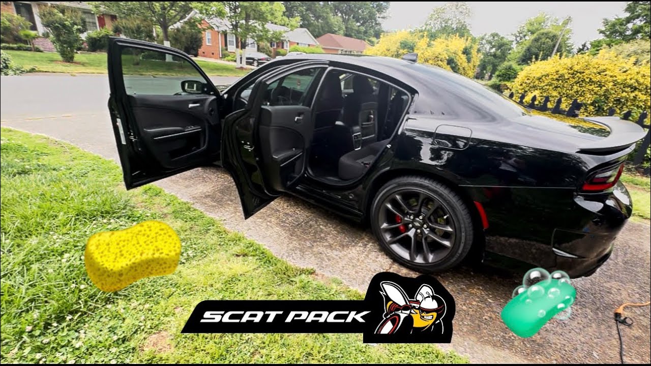 WASH DAY| GETTING MY DODGE CHARGER SCAT PACK DETAILED INTERIOR ...
