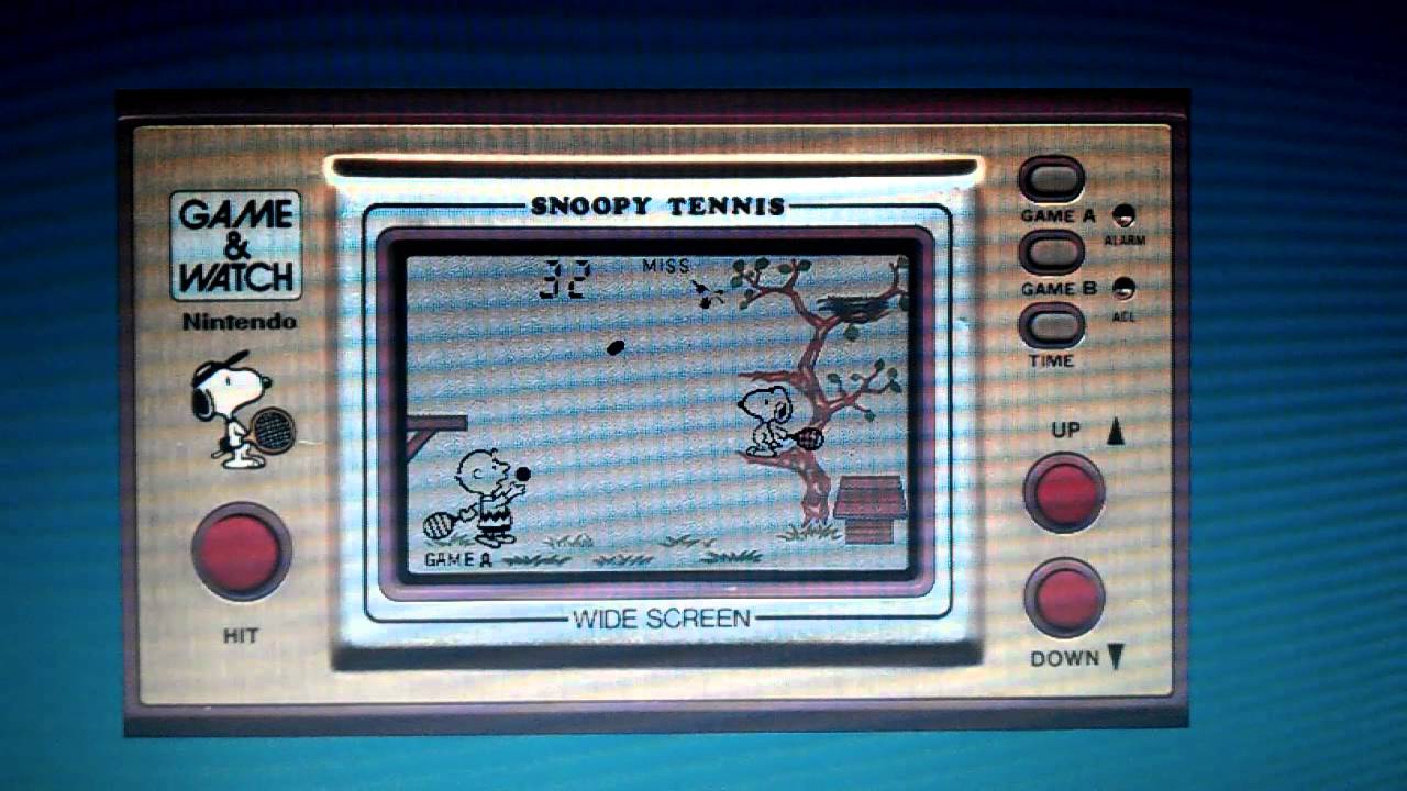 LCD Games: Snoopy Tennis Nintendo Game & Watch - YouTube