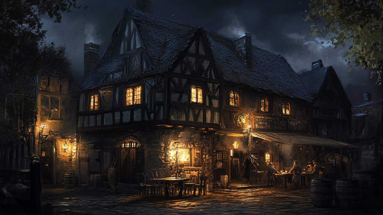 Medieval Tavern Fantasy Music - Celtic Music for Good Sleep, Relaxing ...