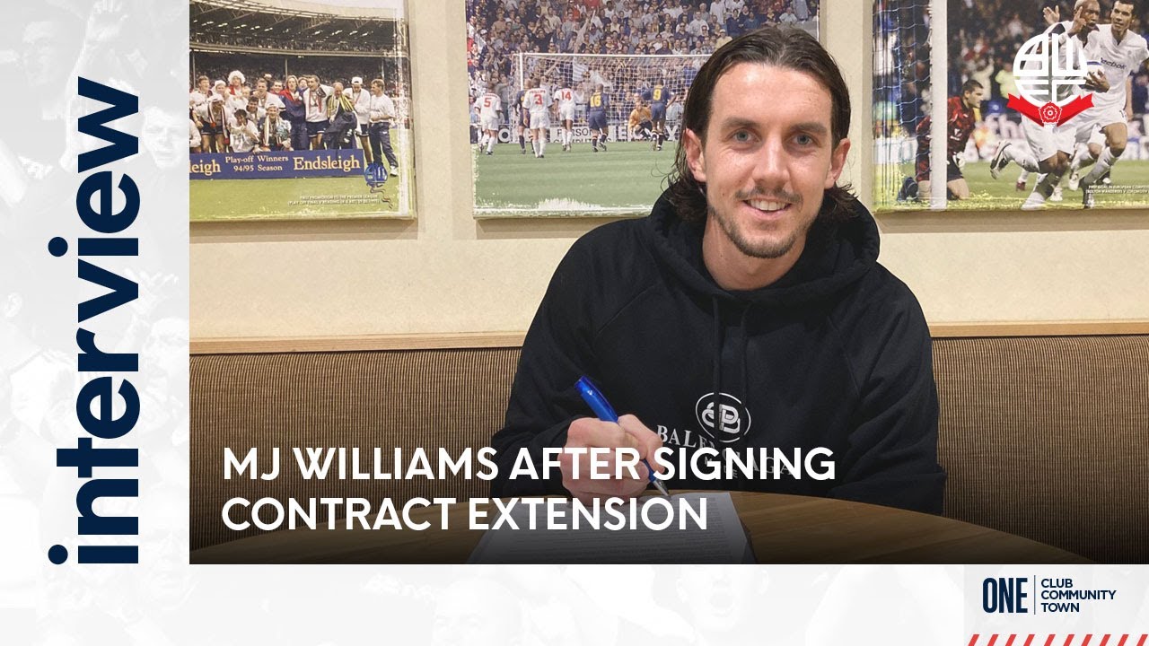 MJ WILLIAMS | Midfielder speaks after signing a contract extension ...