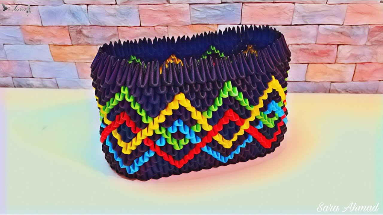 How to make 3d origami Box 80 - YouTube