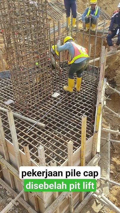 pekerjaan pile cap di sampingbpit lift #duniakonstruksi #tekniksipil - YouTube