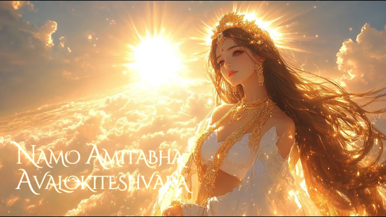 Namo Amitabha Avalokiteshvara🌞 Harp Meditation for Deep Relaxation ...