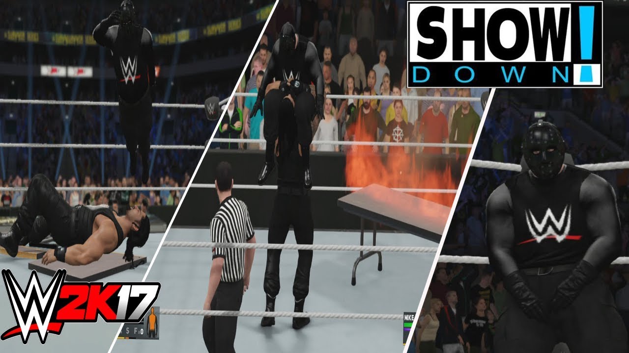 Roman Reigns Vs Mike Rafone (Microphone) | WWE 2K17 - YouTube