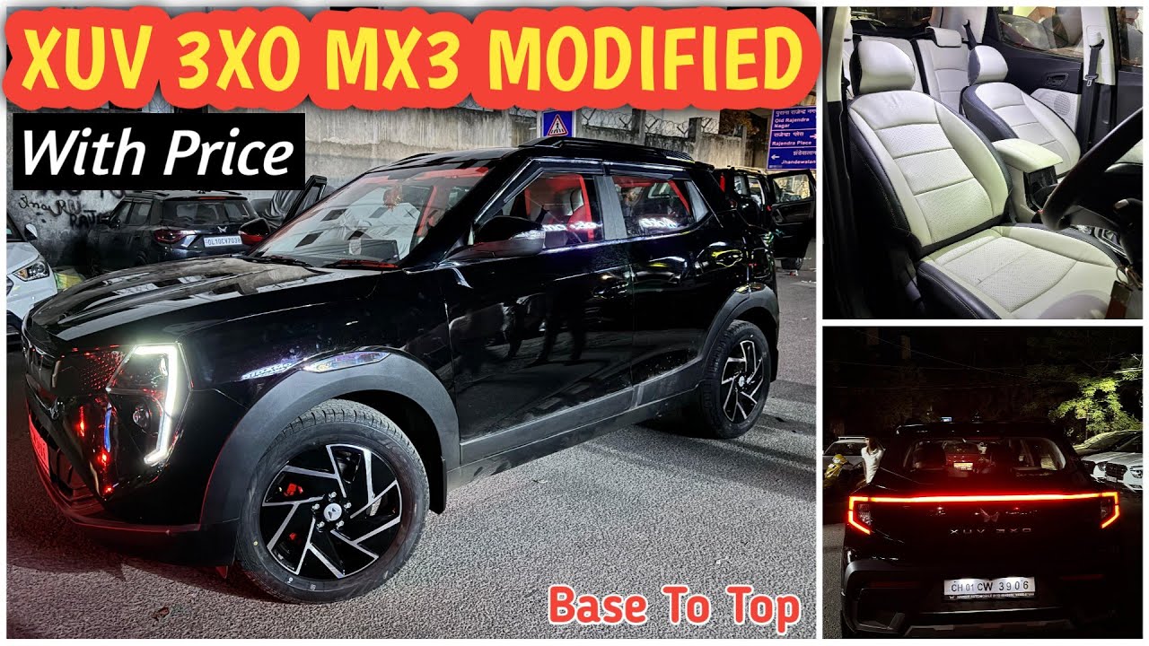 Xuv 3xo Mx3 Modified Xuv 3xo Modification Xuv 3xo Genuine Accessories ...