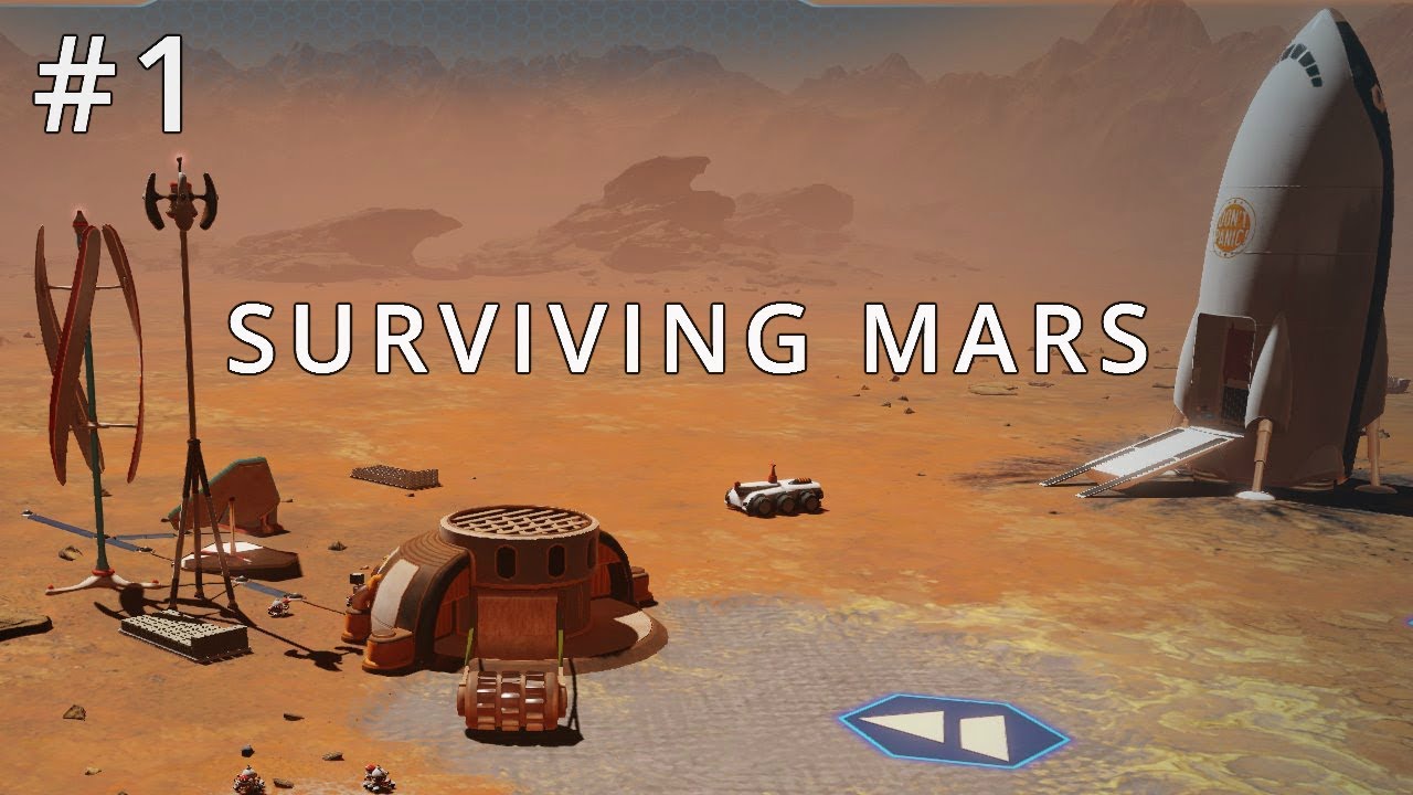 Metropolis On Mars - Surviving Mars EP1: Rocket Landing & Exploration ...