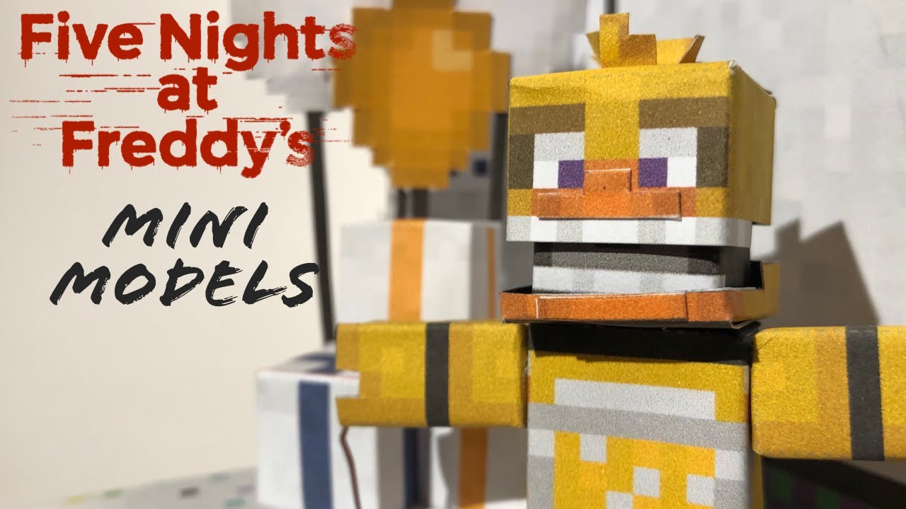 Five nights at freddy's papercraft - YouTube
