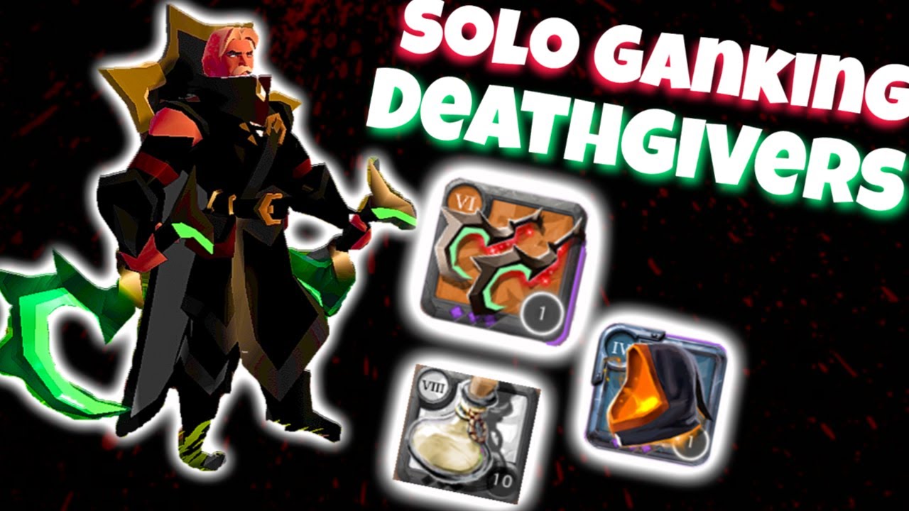 Solo Ganking DeathGivers | Open World PvP | Albion Online - YouTube