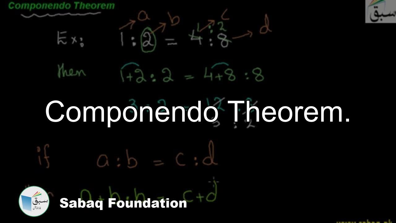 Componendo Theorem., Math Lecture | Sabaq.pk - YouTube