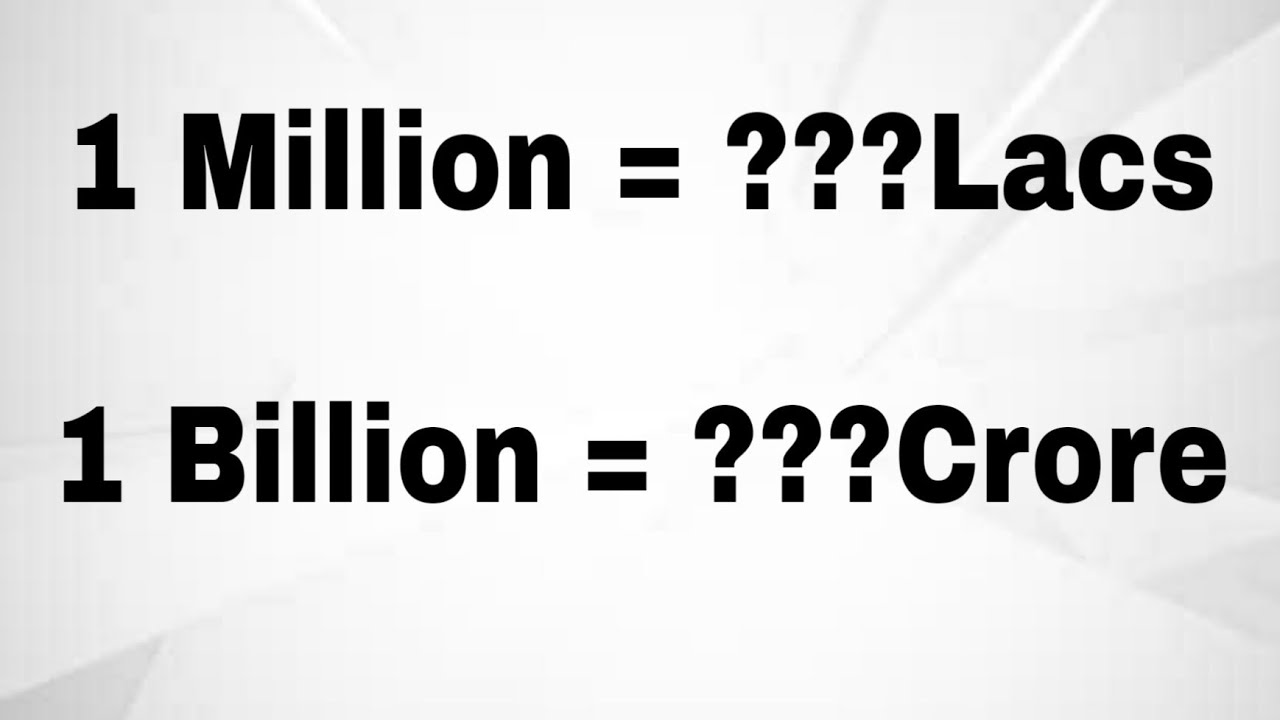 How To Convert Millions To Lakh Hindi 2020 Gyan Baba YouTube How To Convert Millions To Lakh Hindi 2020 Gyan Baba YouTube