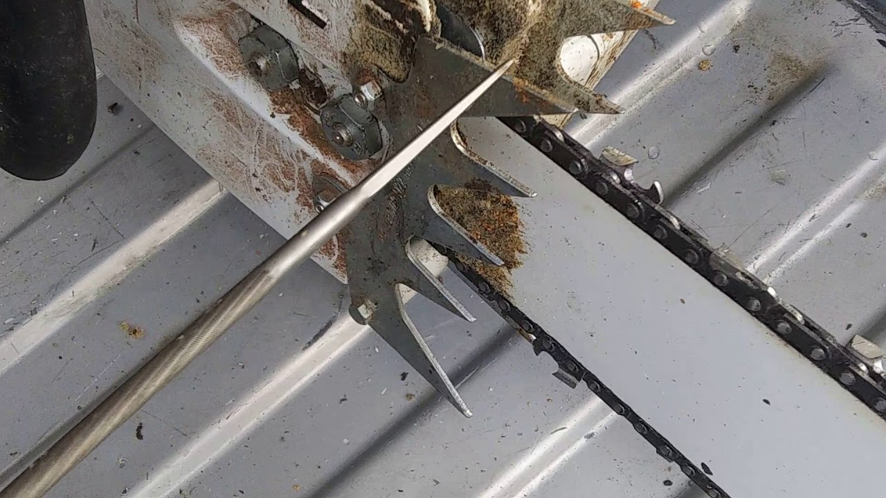 Chain saw dogs and what they are used for on stilt MS 441 - YouTube