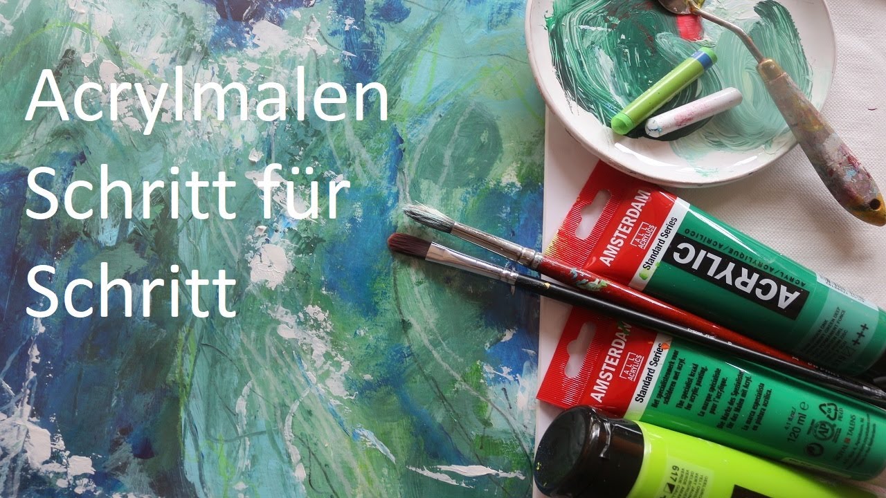 Acrylmalerei - ein Bild Schritt für Schritt erklärt - probier es doch ...