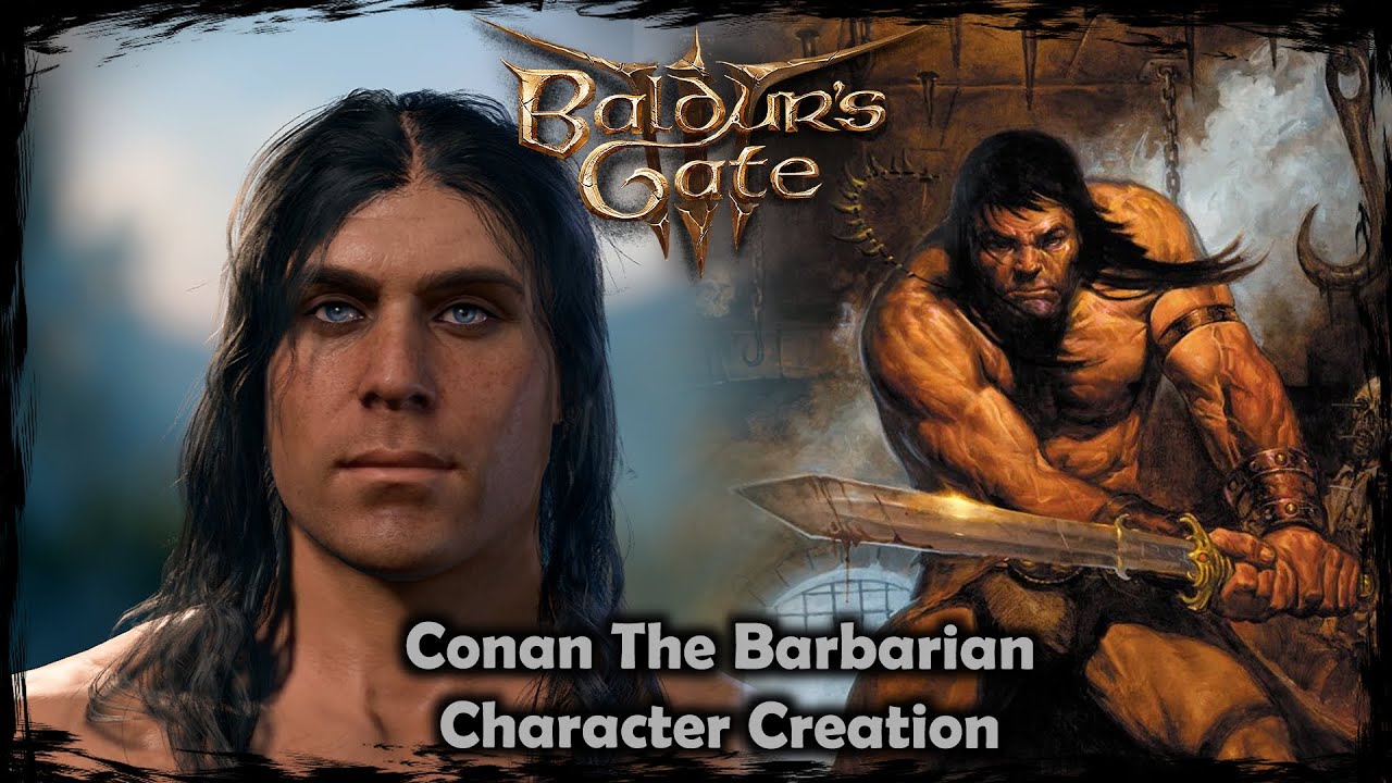 BALDUR'S GATE 3 || Conan The Barbarian - Male Character Creation - YouTube