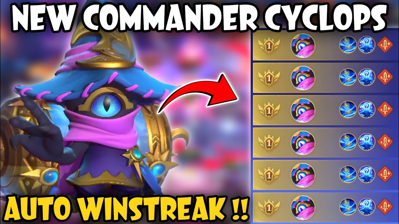 LATEST UPDATE !! HOW TO USE COMMANDER CYCLOPS !! MAGIC CHESS GO GO BEST ...