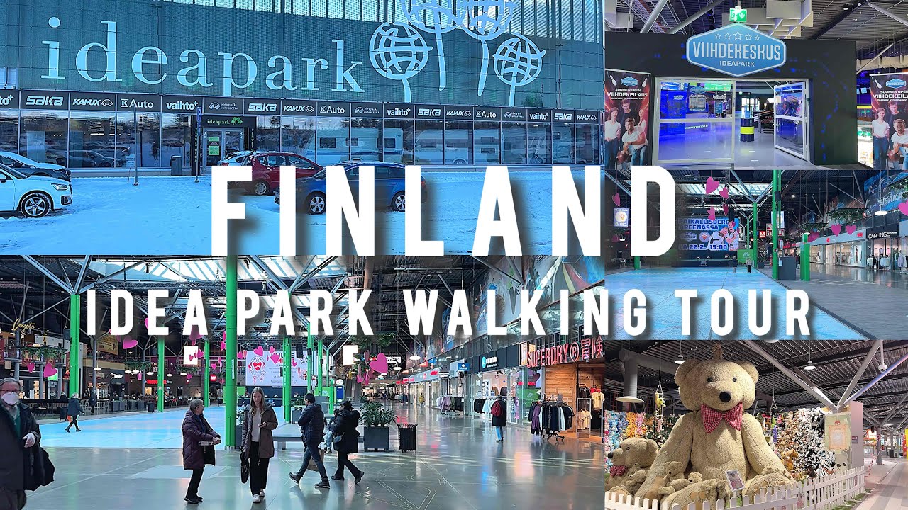 IDEAPARK LEMPÄÄLÄ - 4K WINTER WALKING TOUR IN FINLAND BIGGEST SHOPPING ...