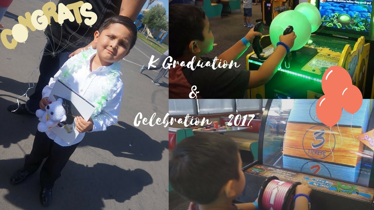 Jr Graduates! Chuck e Cheese Celebration! Vlog - YouTube