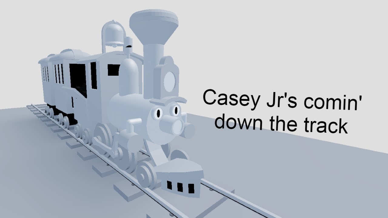 Casey Jr comin' down the track - YouTube