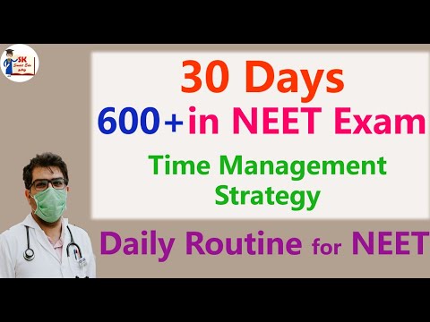 NEET in 30 Days | Tamil | Daily Routine for NEET | Time Management ...
