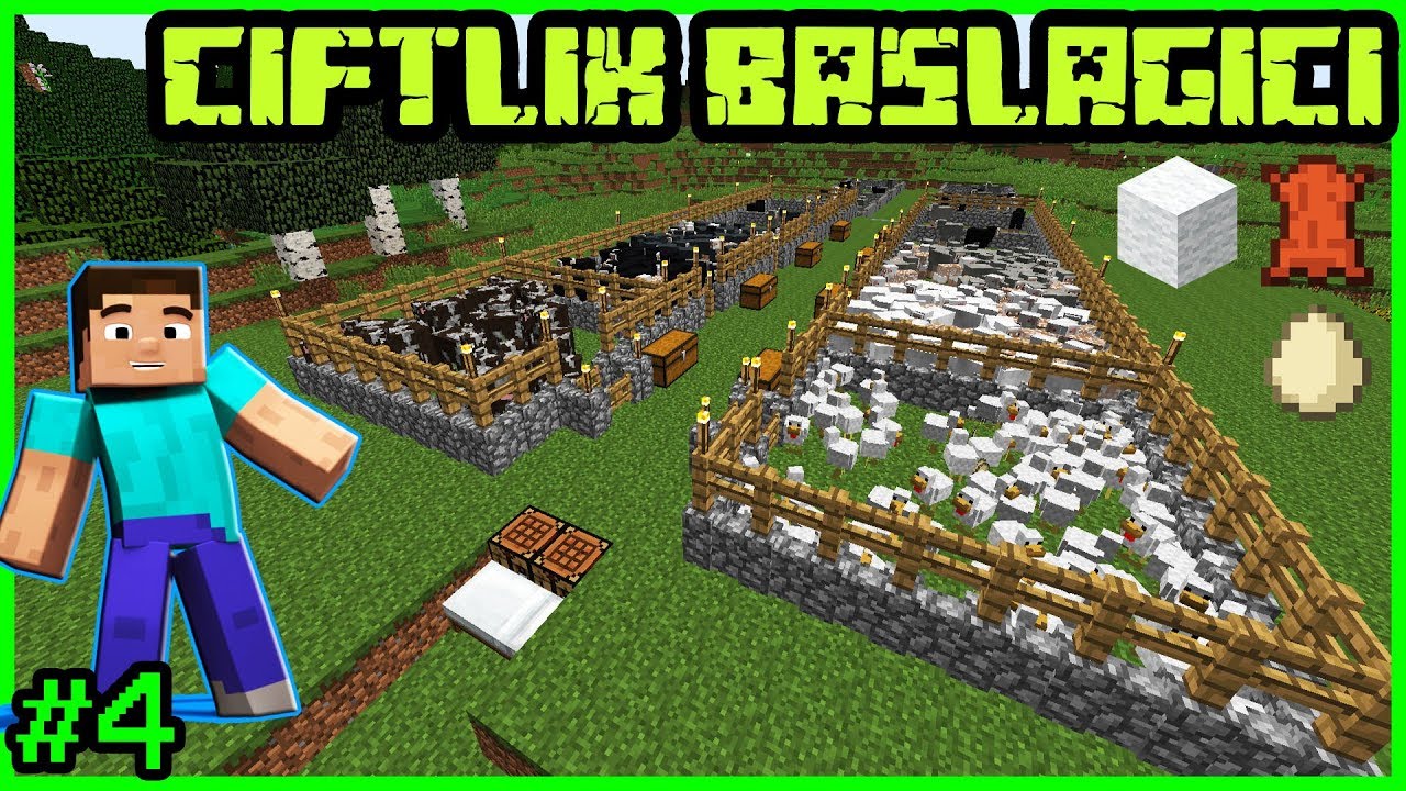 Minecraft Çiftlik Yapımı ve Şeker Kamışları Minecraft Survival Türkçe ...