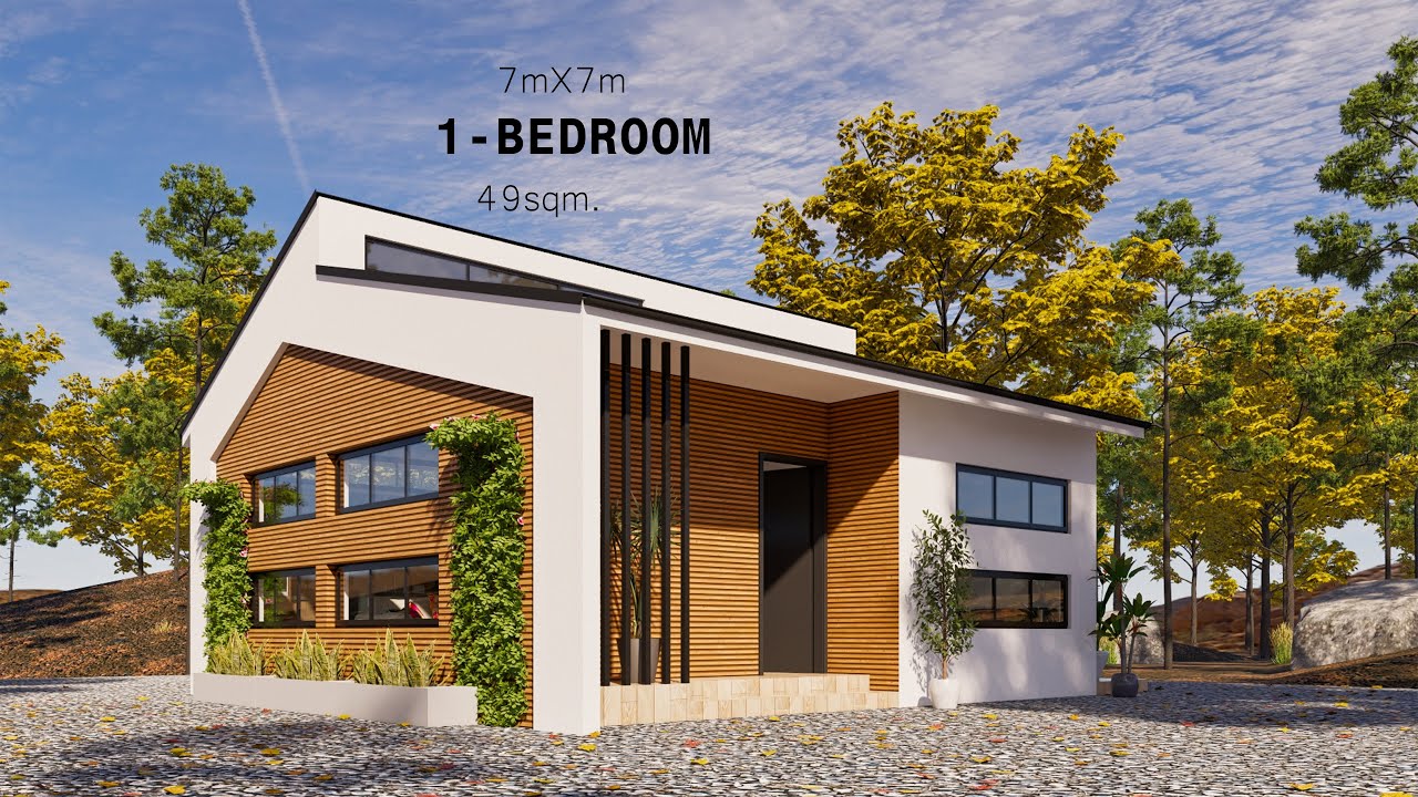 Elegant Tiny House: Luxury in Small Spaces. 7mx7m 1-bedroom - YouTube