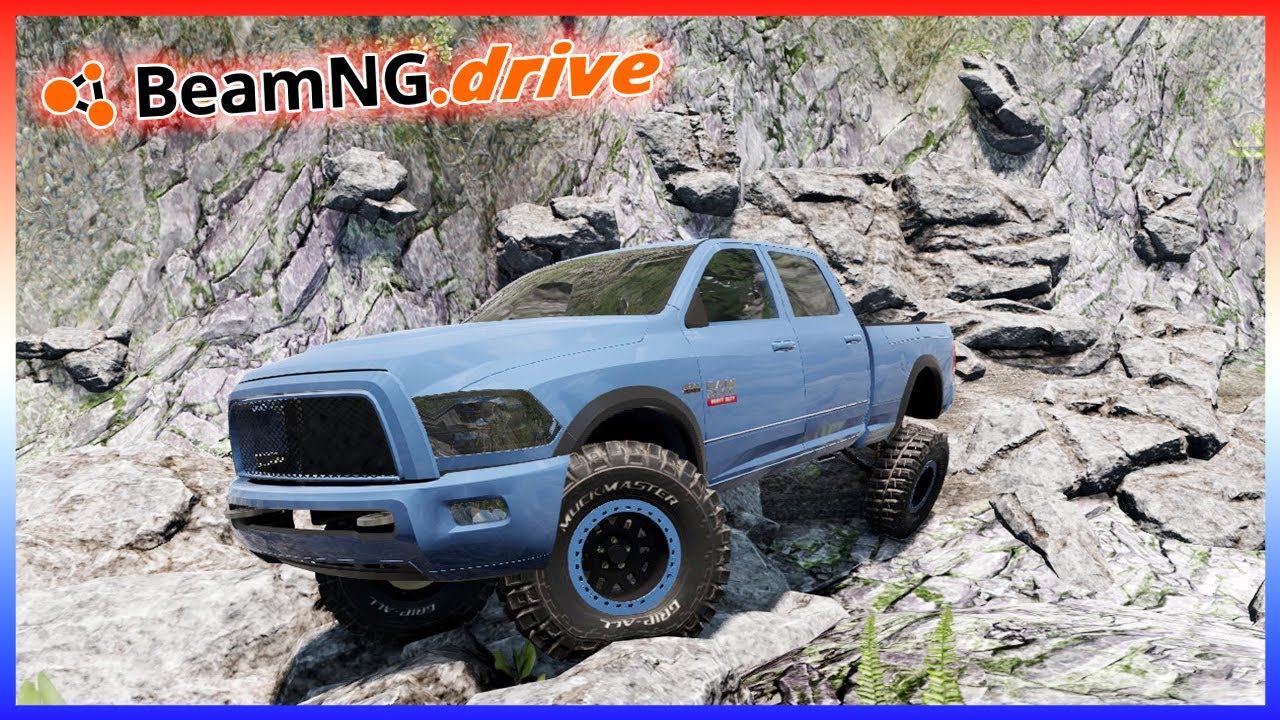 BOOST BUILDING BIG TURBO CUMMINS OVER ROCKS! - BeamNG.drive - YouTube