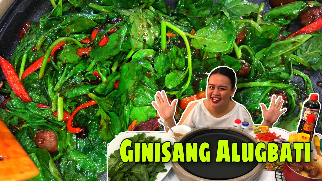 HOW TO COOK GINISANG ALUGBATI | TAMBOK RECIPE | QUARANTINE - YouTube