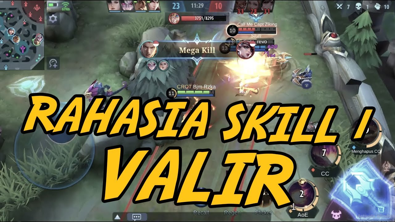 Rahasia Skill 1 Valir (musuh tidak dapat menyerang) - YouTube