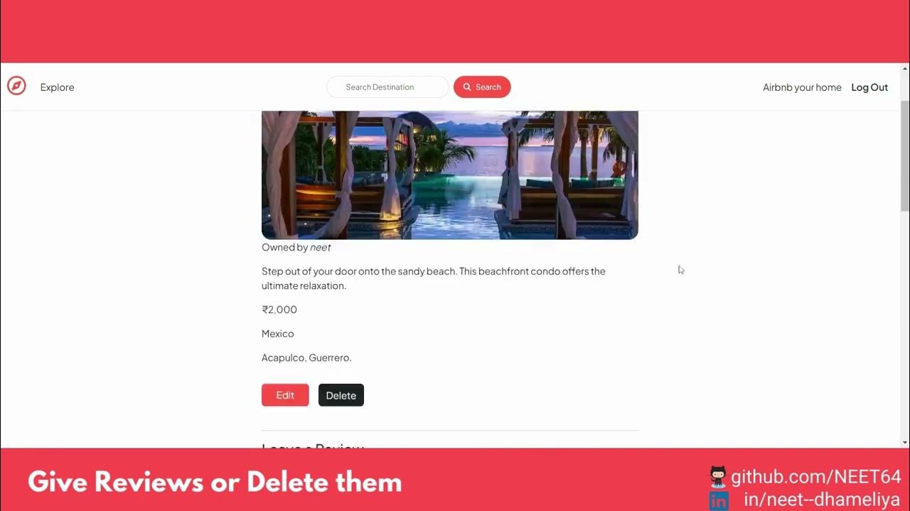 WanderHome - Airbnb clone | Node.js Project - YouTube