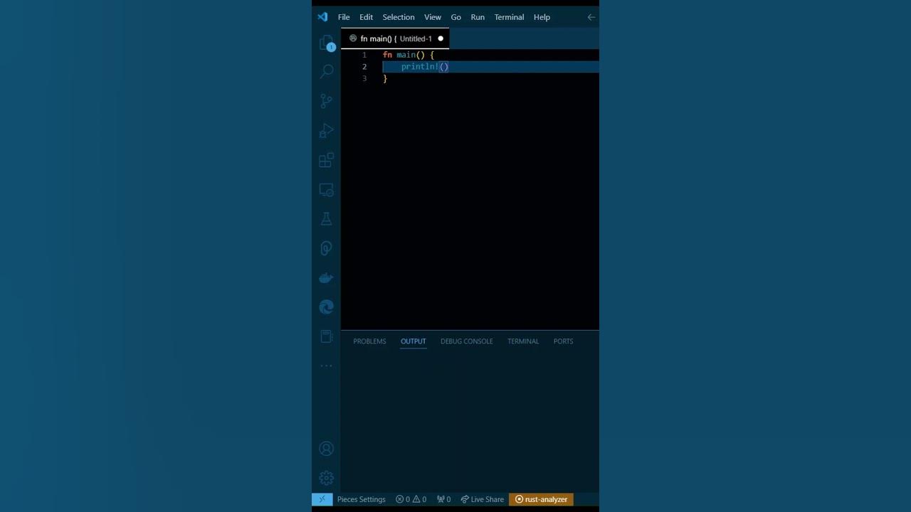Hello World In Rust Coding Javascripttelugu Fluttercoding Rust Youtube