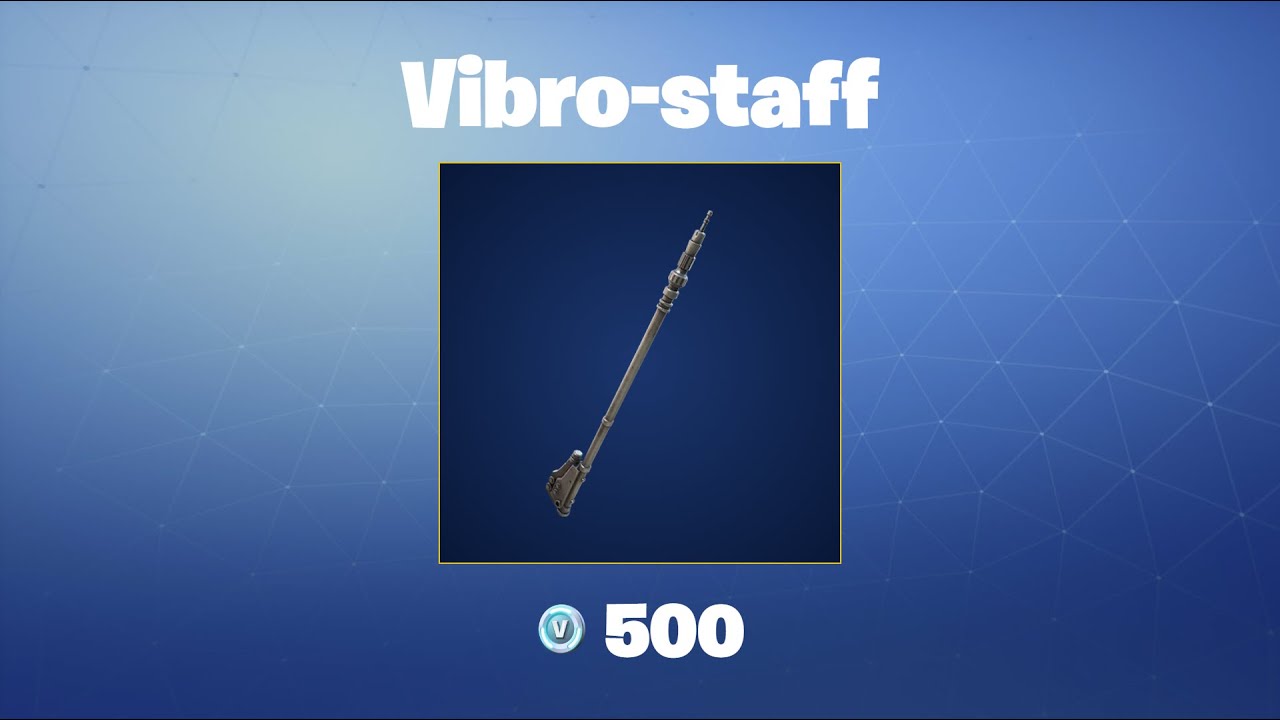 Vibro-staff | Fortnite Pickaxe - YouTube