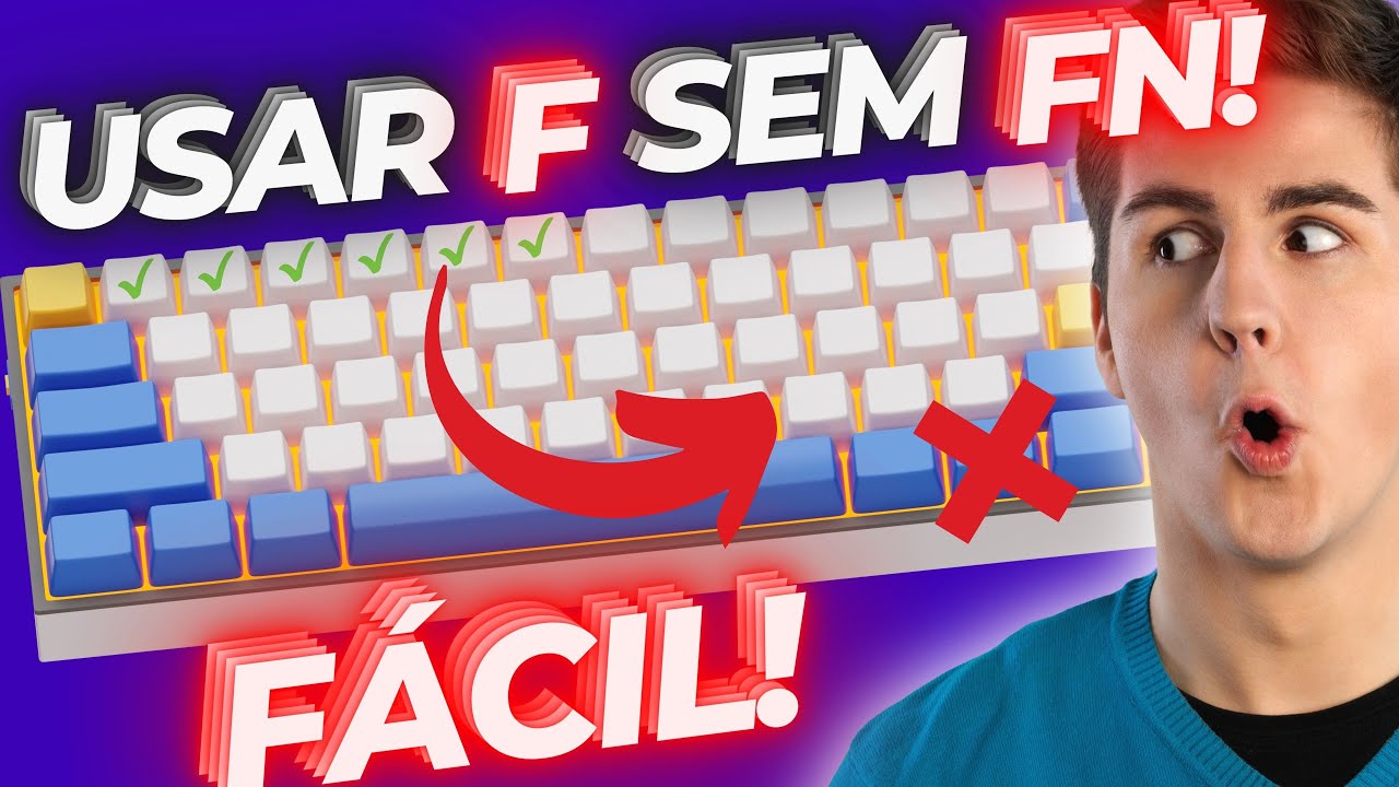 FÁCIL! Como usar Função F sem apertar FN! Como mudar as funções das ...