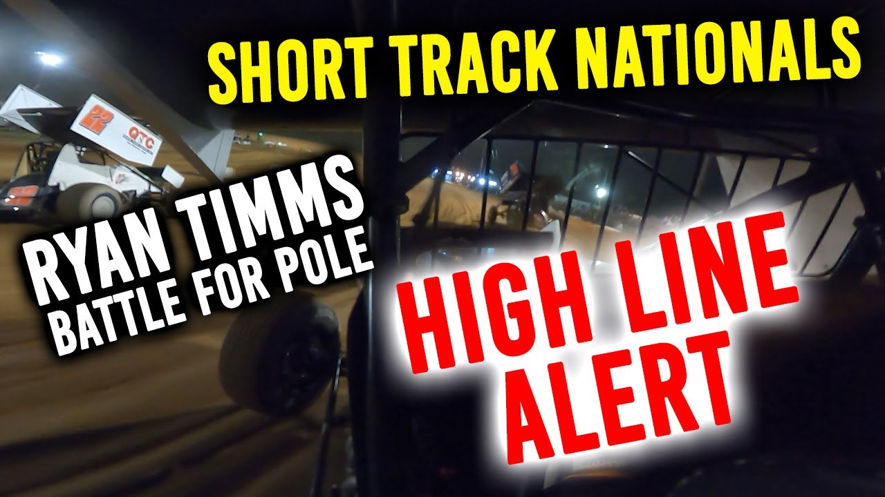 HIGH LINE ALERT!! Ryan Timms Battles for POLE @ Short Track Nationals ...