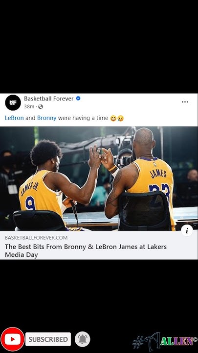 The Best Bits from Bronny & LeBron James at Lakers Media Day. Draymond GETS HEATED with ...
