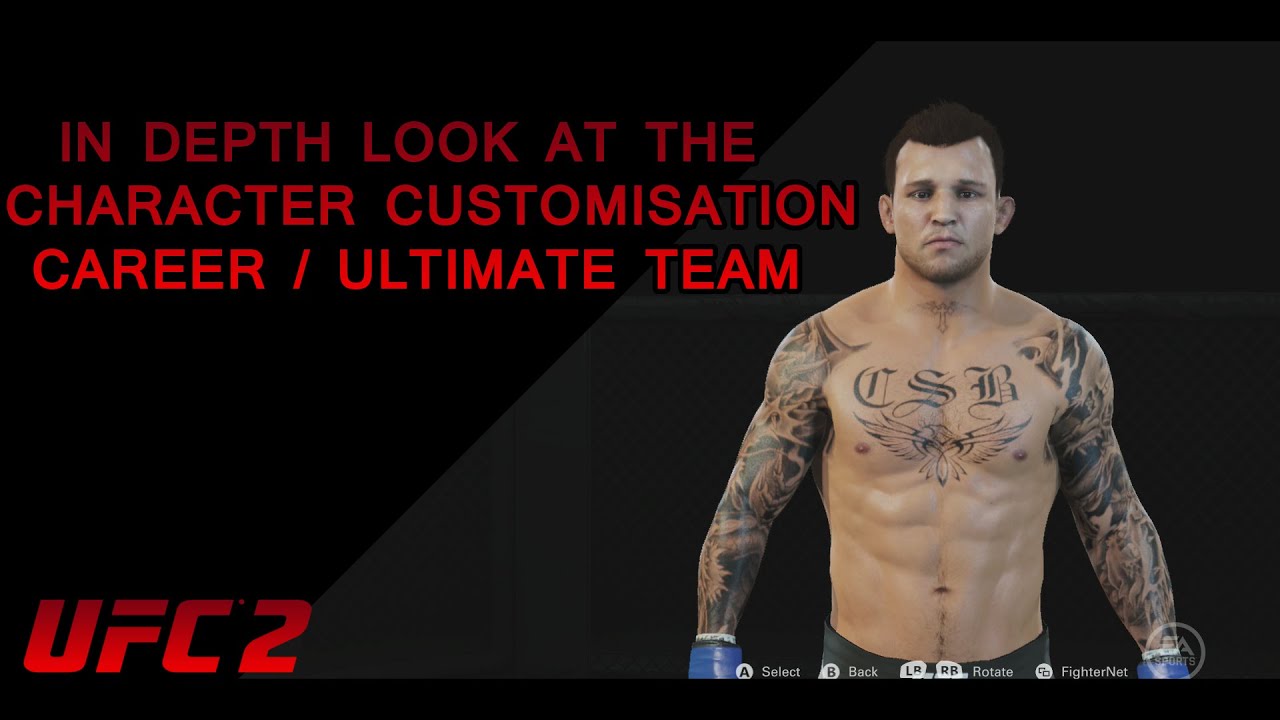 UFC 2 : In Depth Look At The Character Customisation For Career ...