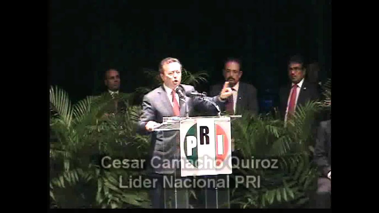 Discurso del Dr. Cesar Camacho Quiroz Dirigente Nacional del PRI - YouTube