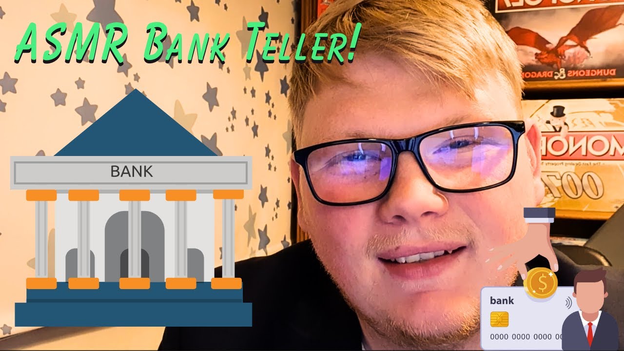 ASMR Bank Teller Roleplay! You open a new bank account! - YouTube