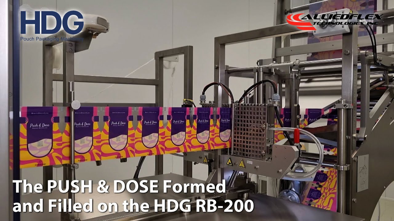 Push and Dose Formed and Filled on a HDG RB-200 - YouTube