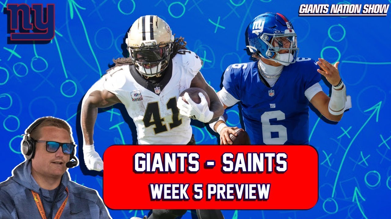 Giants-Saints Preview Week 5 | 77 - YouTube