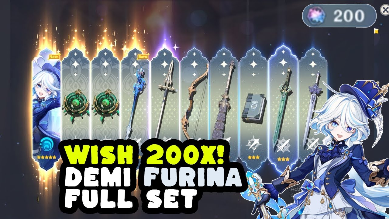Furina 200x Pulls! Character Banner & Weapon! Genshin Impact - YouTube
