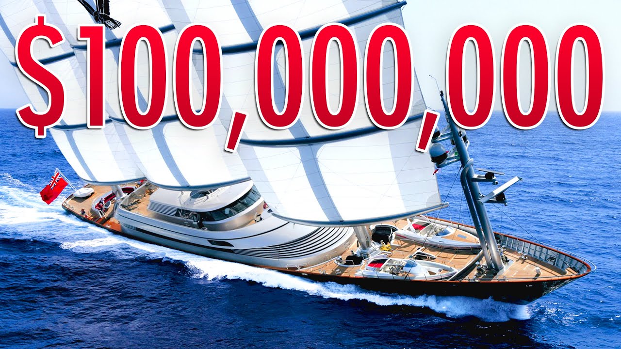Inside a $100,000,000 Luxury Sailing Yacht - YouTube