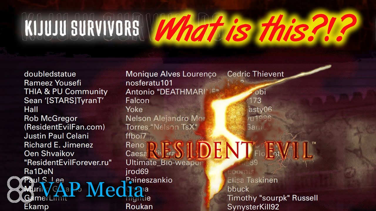 What are "Kijuju Survivors" in the Resident Evil 5 Instruction Booklet ...