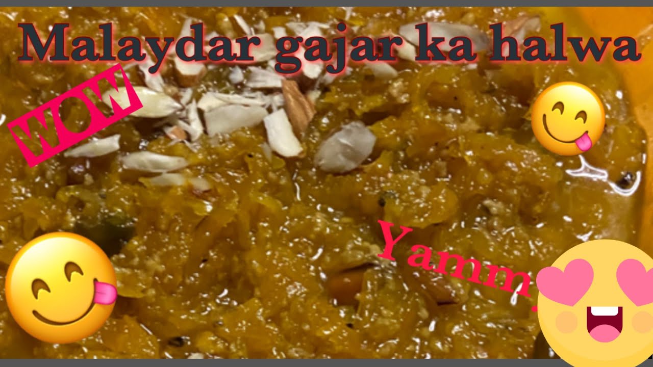 Malaidar gajar ka halwa | Instant gajar ka halwa @dhatribhanushalivlogs ...