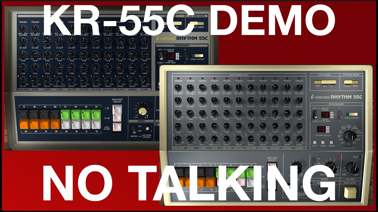 KR 55C RHYTHM Cherry Audio NO TALKING SOUNDS DEMO - YouTube