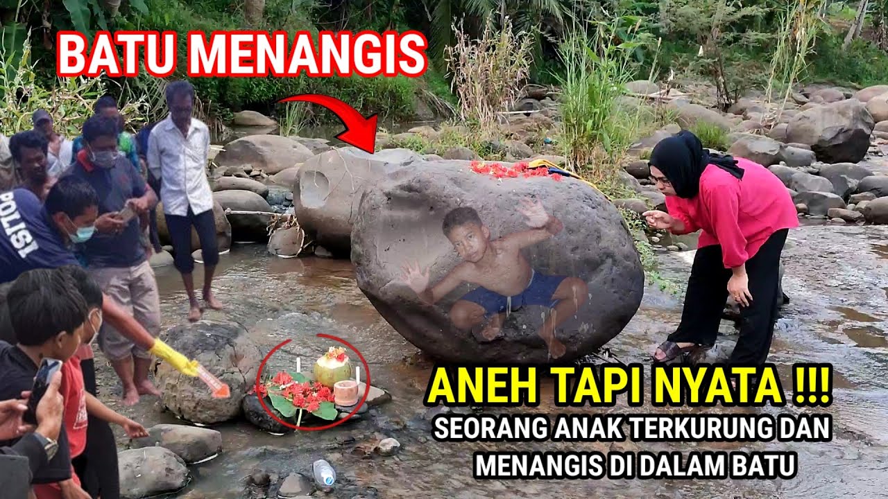 🔴 VIRAL !! ADA ORANG DI DALAM BATU MENANGIS MINTA TOLONG - YouTube