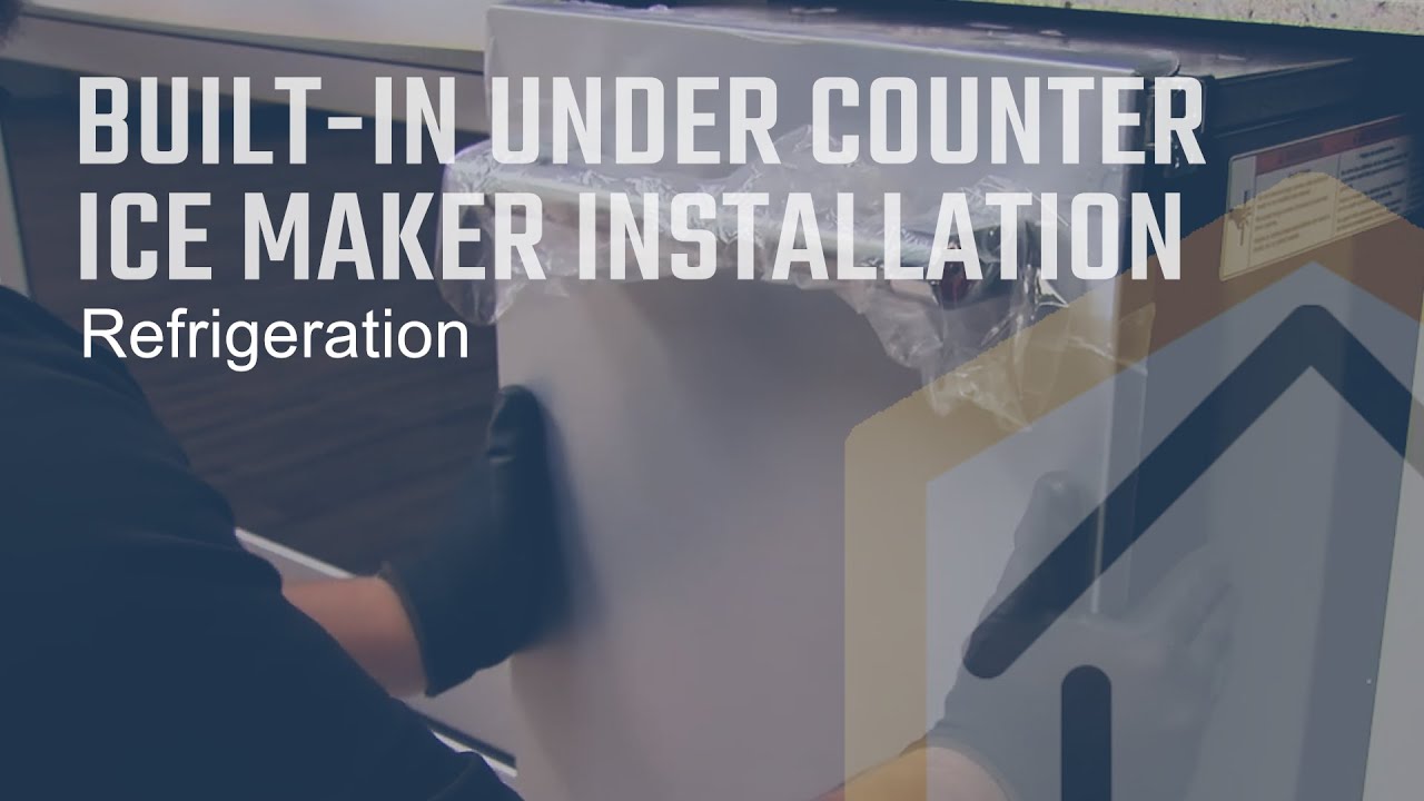 Built-In Under Counter Ice Maker Installation - YouTube