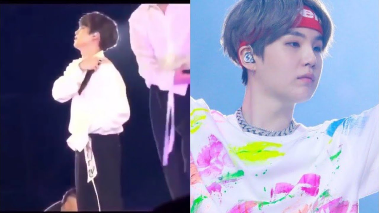 BTS SUGA Having Shoulder Pain at 5th Muster Fanmeeting in Seoul Day_2 ...